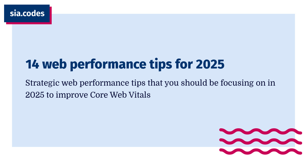 14 web performance tips for 2025